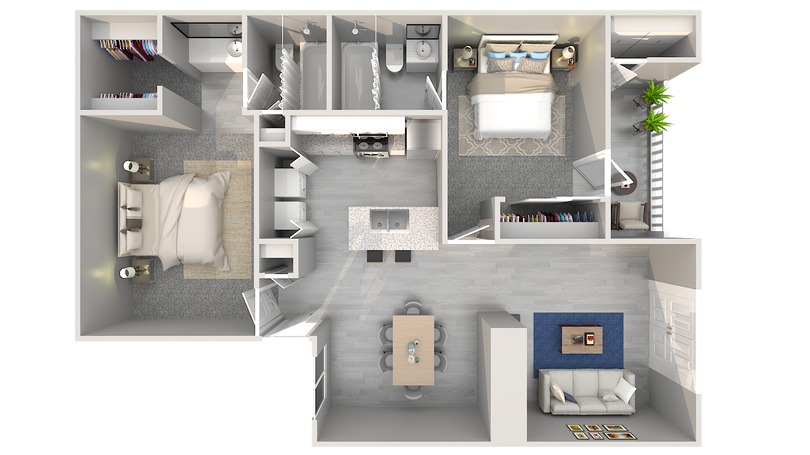 Apartment Floorplans in Bedford, TX | 3001 Crystal Springs